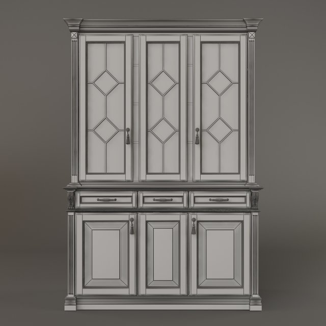 buffet classic 3D Model in Kitchen 3DExport