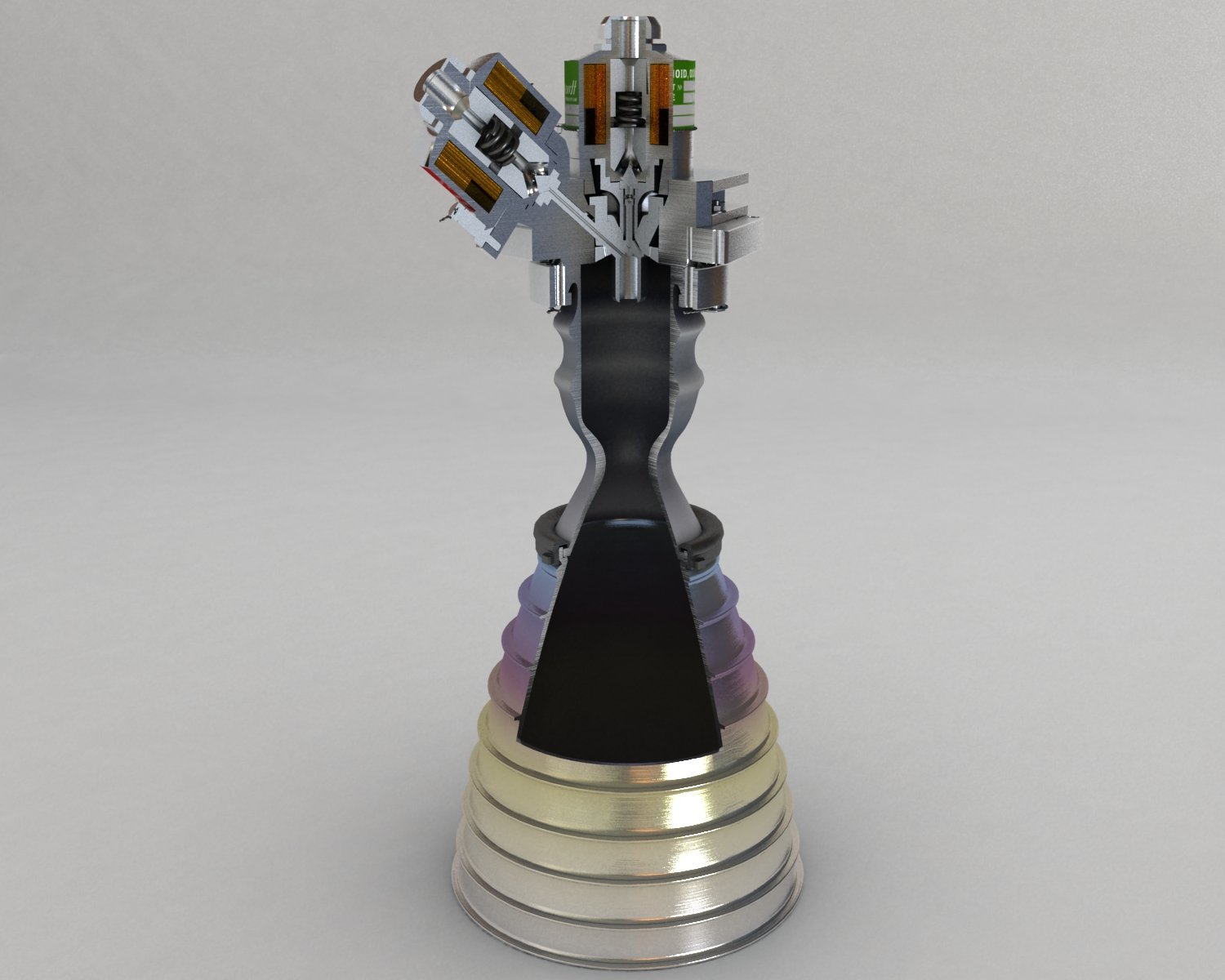 Apollo RCS truster 3D Model in Real Spacecraft 3DExport