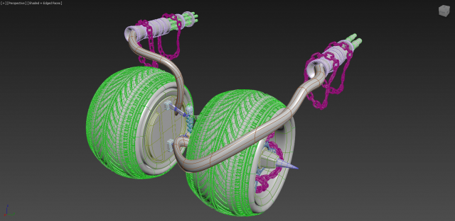 twisted metal vehicles big pack of 4 3D Model in Concept 3DExport