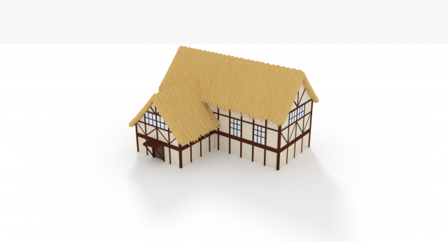 thatched roof house model 3D Model in Buildings 3DExport