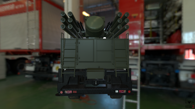 pantsir-s1 3D Model in Combat 3DExport