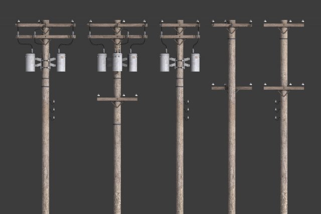 telegraph pole 3D Model in Miscellaneous 3DExport