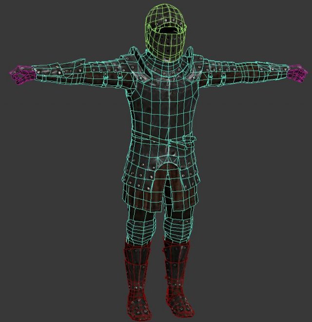 armor 3D Model in Armor 3DExport