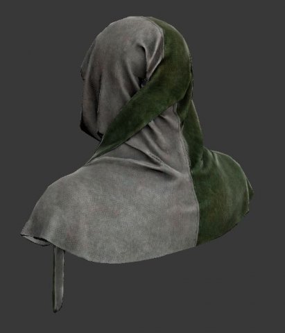 hood 3D Model in Helmet 3DExport
