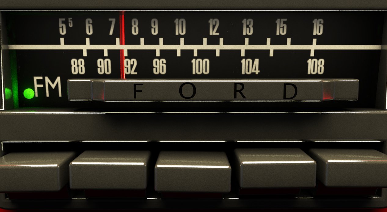 Old Car Stereo 3D Model in Audio 3DExport