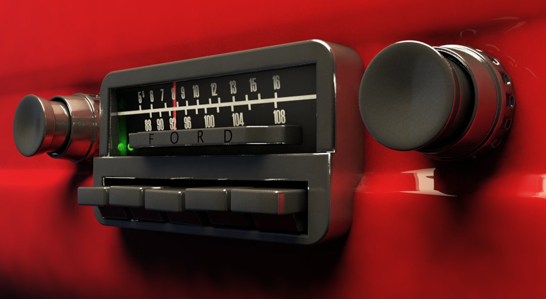 Old Car Stereo 3D Model in Audio 3DExport