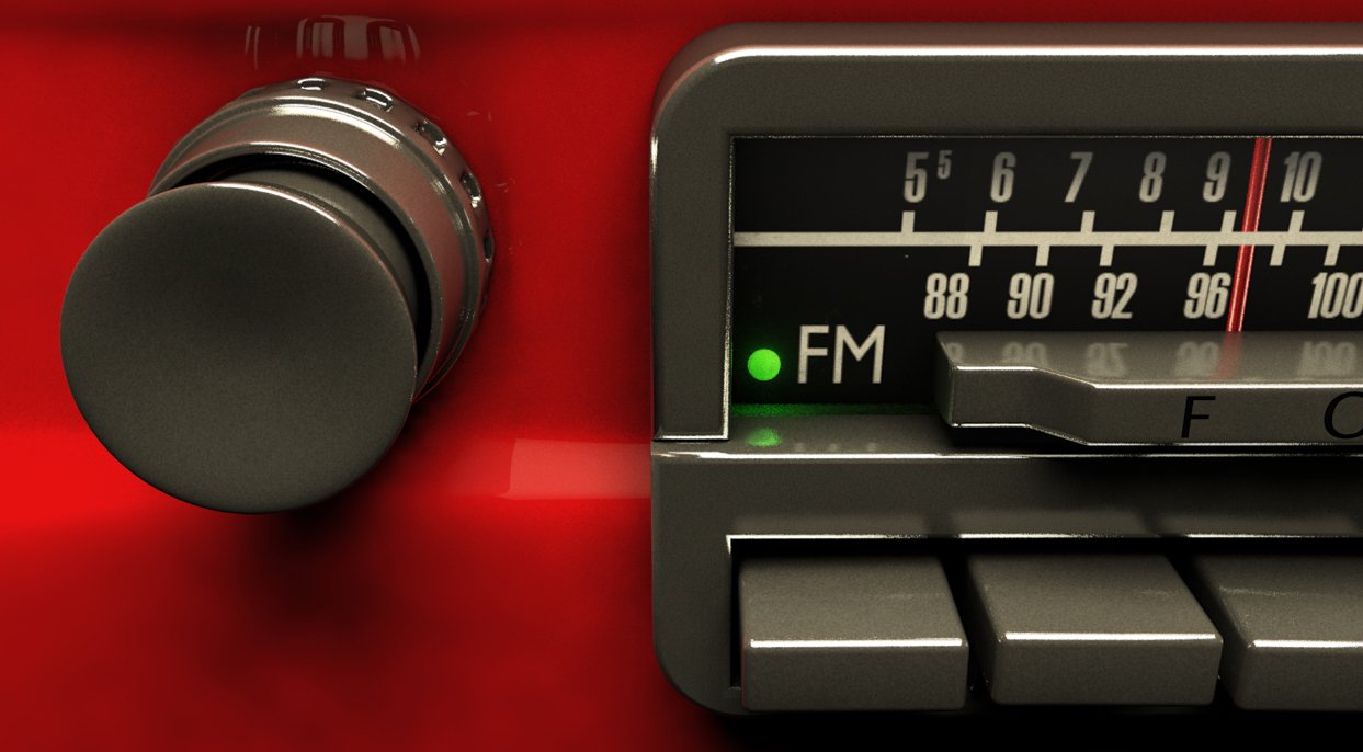 Old Car Stereo 3D Model in Audio 3DExport