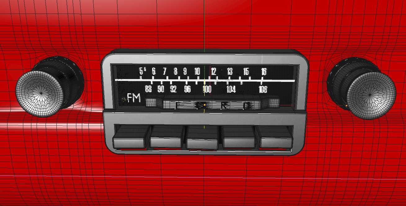 Old Car Stereo 3D Model in Audio 3DExport