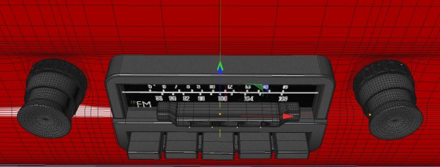 old car stereo 3D Model in Audio 3DExport