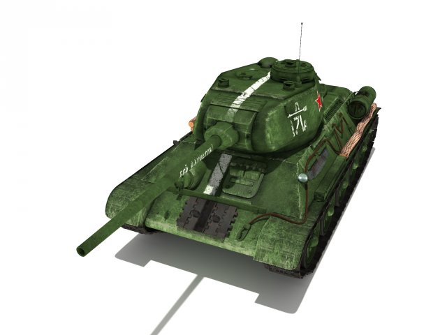 t3485 soviet tank 3D Модель in Танк 3DExport