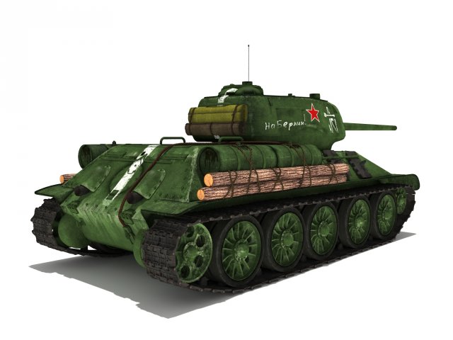 t3485 soviet tank 3D Модель in Танк 3DExport