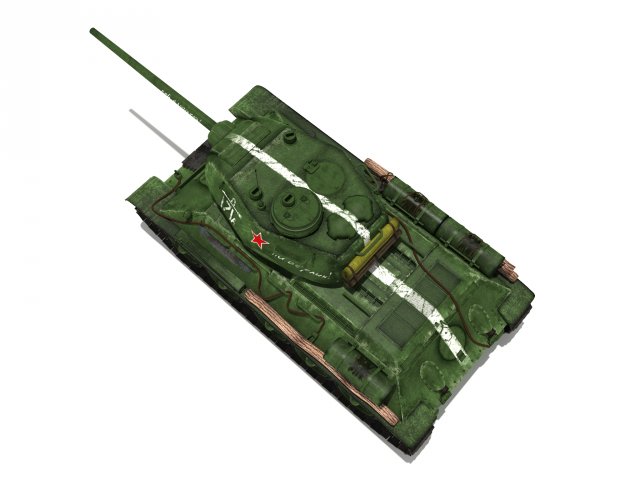t3485 soviet tank 3D Модель in Танк 3DExport