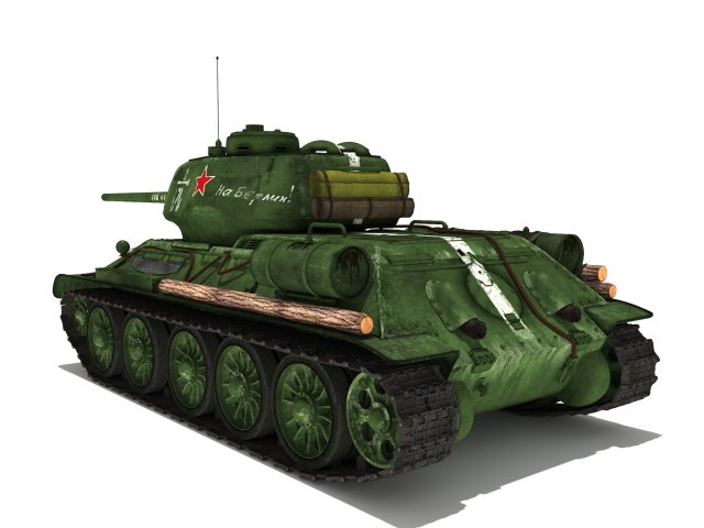 t3485 soviet tank 3D Модель in Танк 3DExport