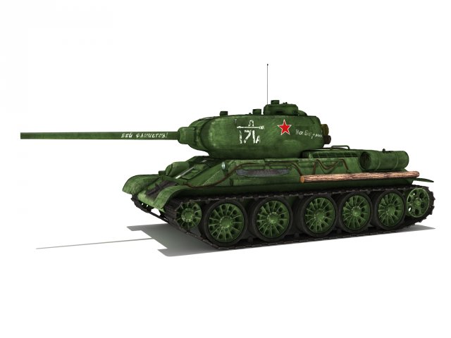 t3485 soviet tank 3D Модель in Танк 3DExport