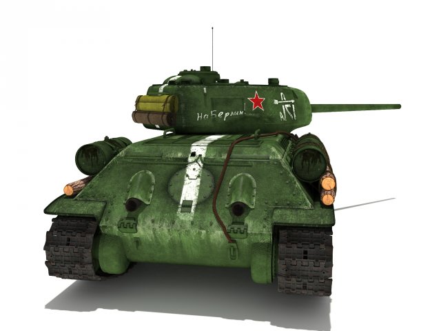 t3485 soviet tank 3D Модель in Танк 3DExport