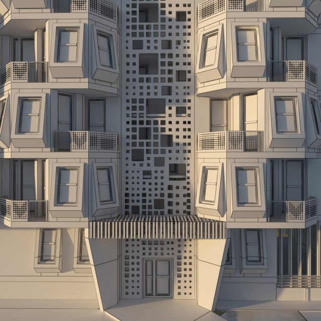 building exterior modeling design 3d 3D Model in Buildings 3DExport