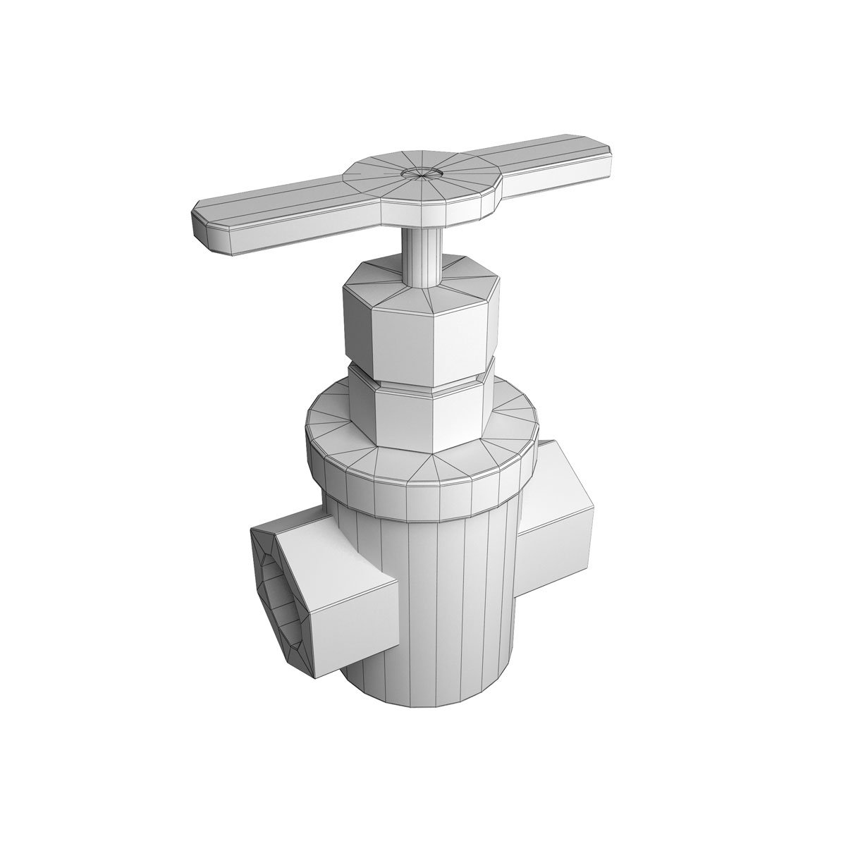 Valve 3D Model in Parts 3DExport