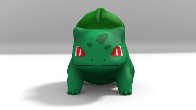 lowpoly bulbasaur Modelo 3D in Alien 3DExport