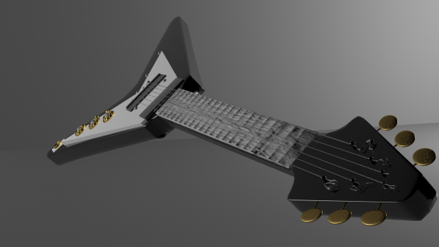 flying v 3D Model in Guitar 3DExport