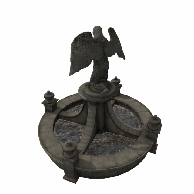 fountain low poly 3D Model in Landmarks 3DExport