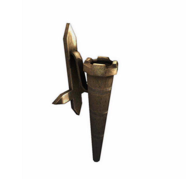iron torch low poly 3D Model in Other 3DExport