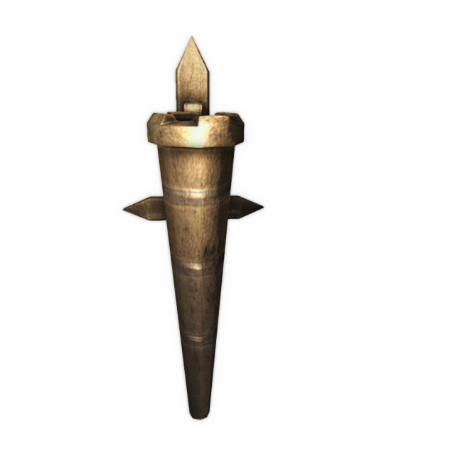 iron torch low poly 3D Model in Other 3DExport