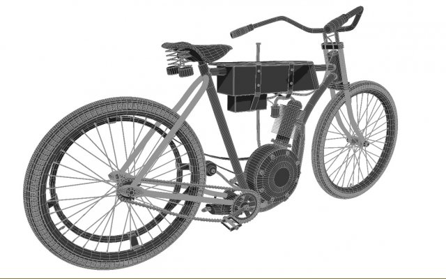 harley davidson 1908 3D Model in Motorcycle 3DExport