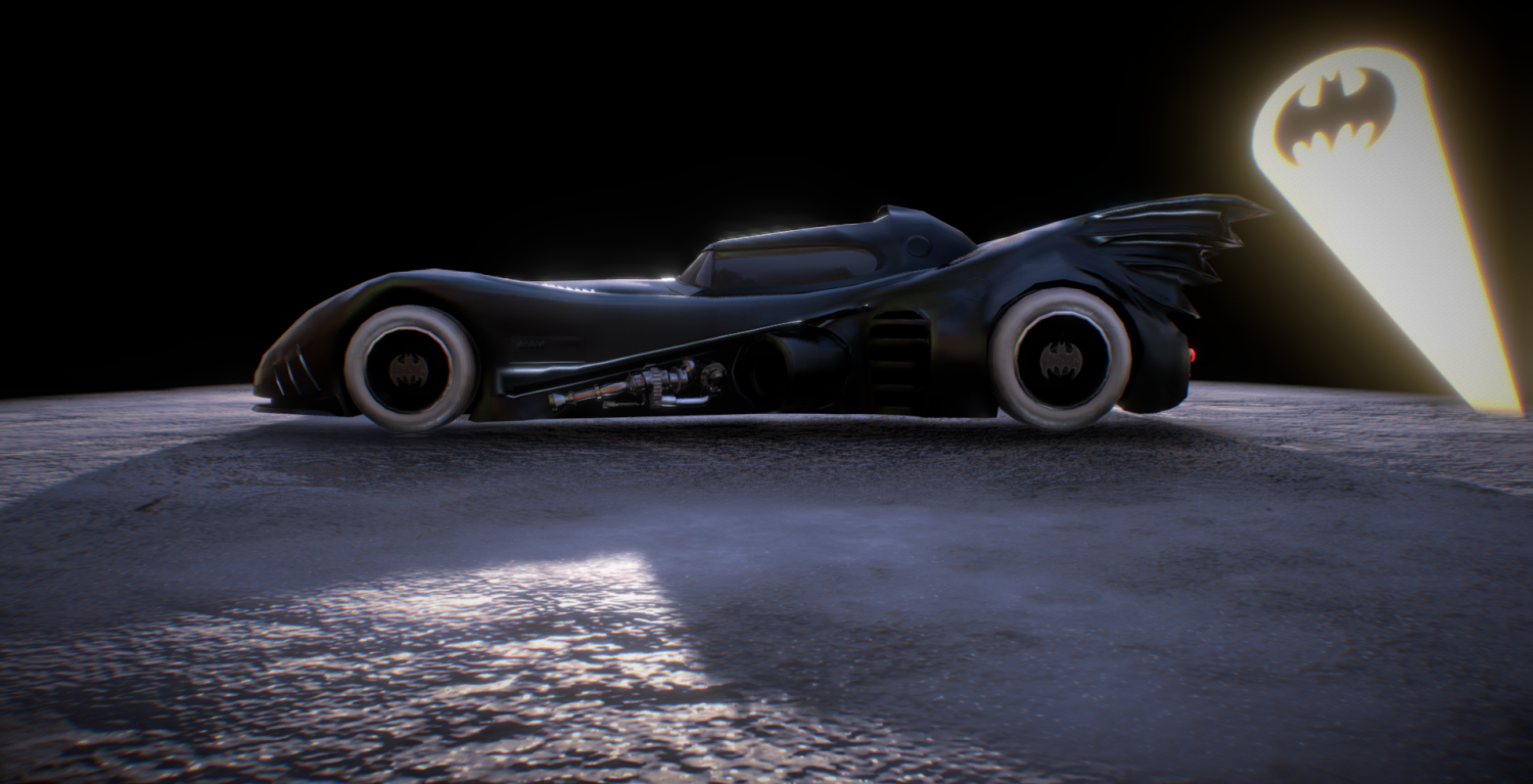 Batmobile 1989 3D Model in Concept 3DExport