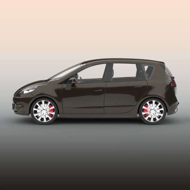 hatchback car 3D Model in Compact Cars 3DExport