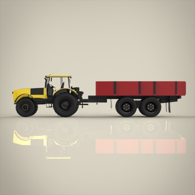 tractor 3D Model in Heavy Equipment 3DExport