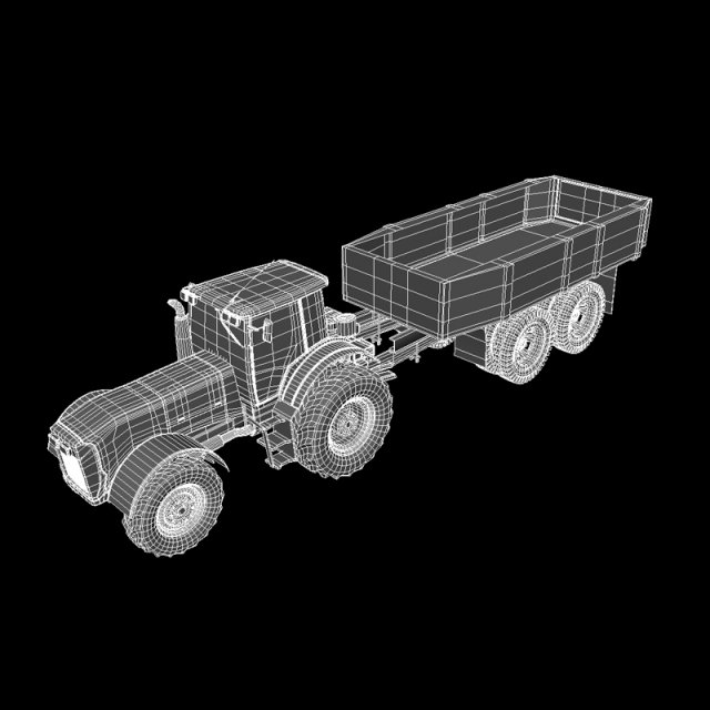 tractor 3D Model in Heavy Equipment 3DExport