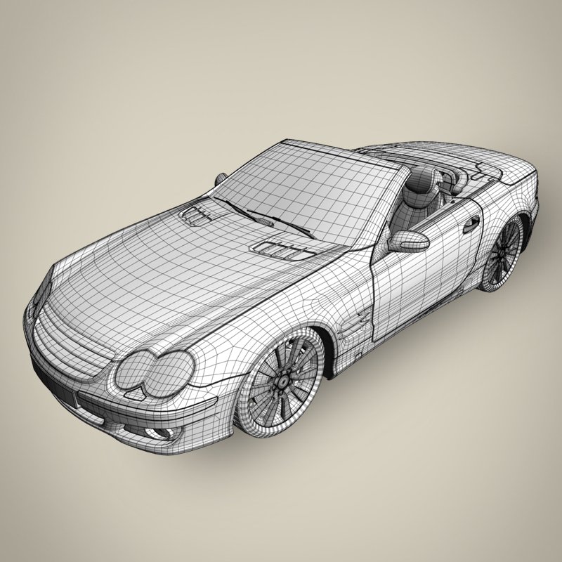 Convertible car 3D Model in Compact Cars 3DExport
