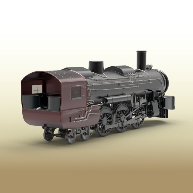 train engine 3D Model in Train 3DExport