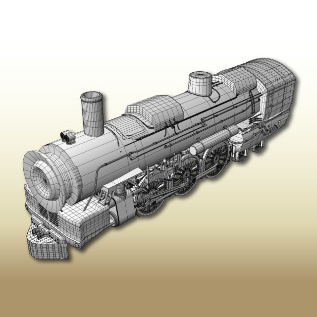 train engine 3D Model in Train 3DExport