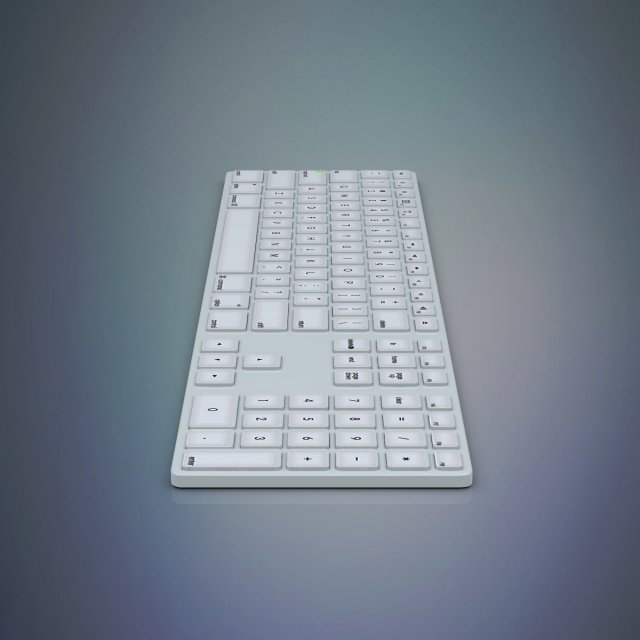 apple keyboard 3D Model in Computer 3DExport