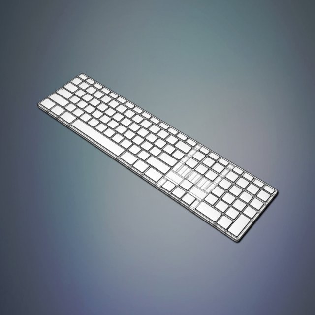 apple keyboard 3D Model in Computer 3DExport