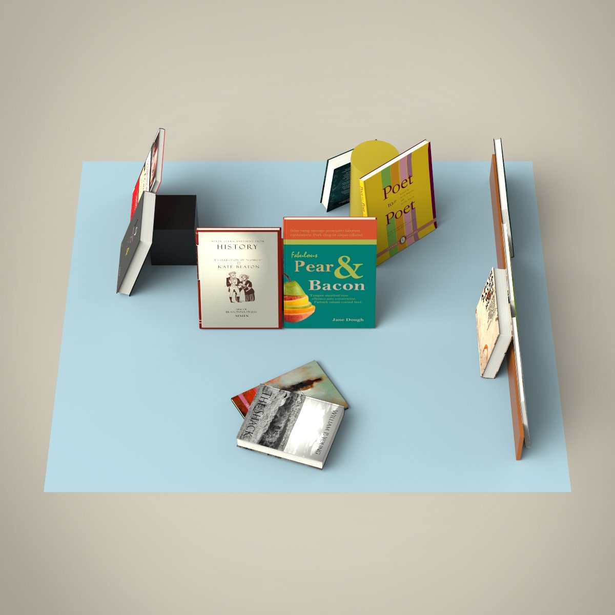 books set 3D Models in Decoration 3DExport