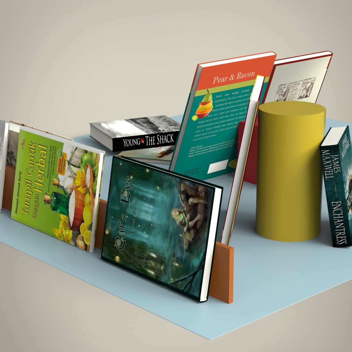 books set 3D Models in Decoration 3DExport