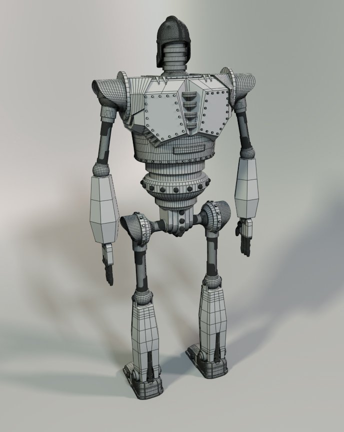 Iron Giant Robot 3D Model in Robot 3DExport