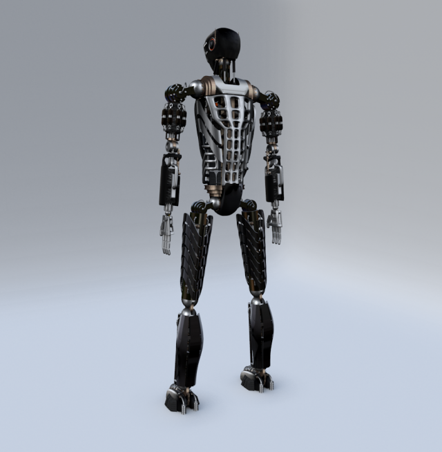 futuristic robot 3D Model in Robot 3DExport