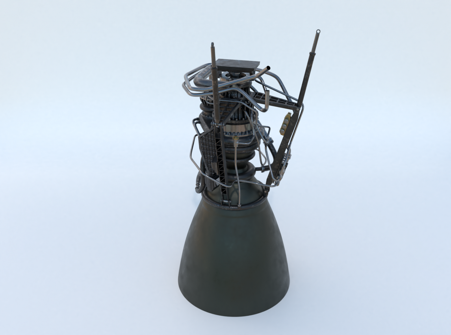 spacex raptor rocket engine 3D Models in Real Spacecraft 3DExport