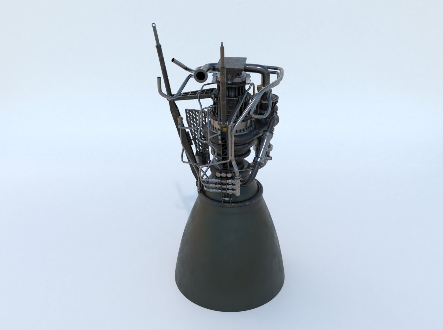 spacex raptor rocket engine 3D Models in Real Spacecraft 3DExport