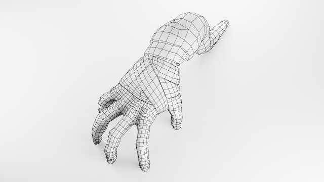 Hand Parasite 3D Model in Monster 3DExport