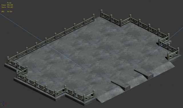 fumo mountain - palace architecture 3D Model in Decoration 3DExport