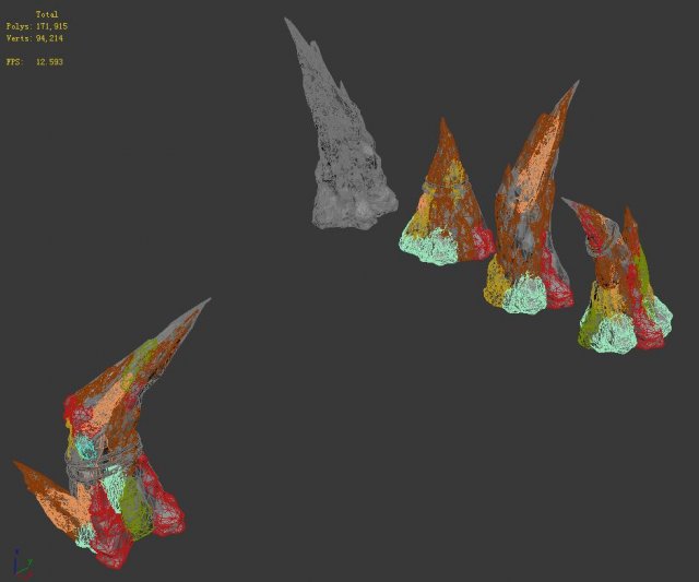 stone pillar - stone teeth 3D Model in Decoration 3DExport