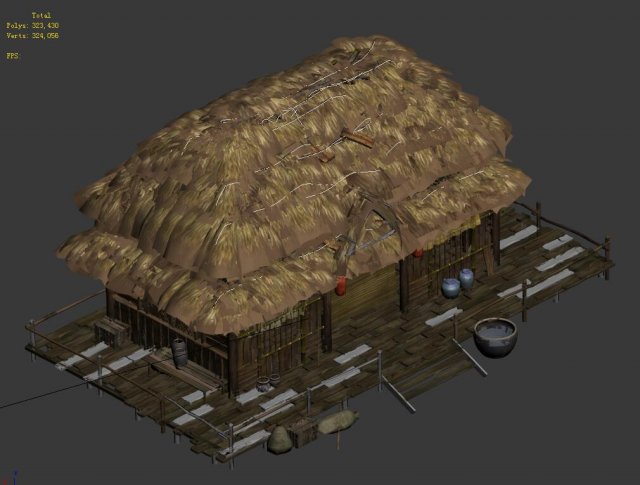 original village - house 3 Model 3D in Dekorasi 3DExport