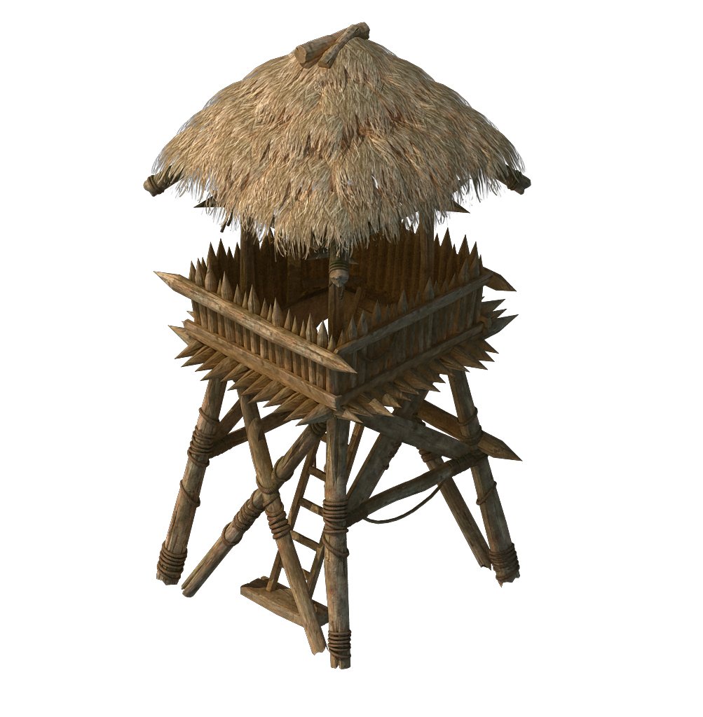 cottage tribe - watchtower 03 3D Models in Decoration 3DExport