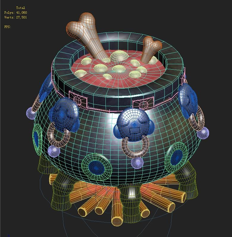cartoon version - oil pan - the execution ground 3D Модели in Украшение ...