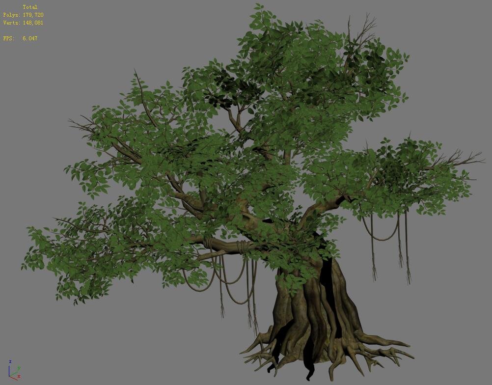 plant - banyan tree 02 3D Models in Decoration 3DExport