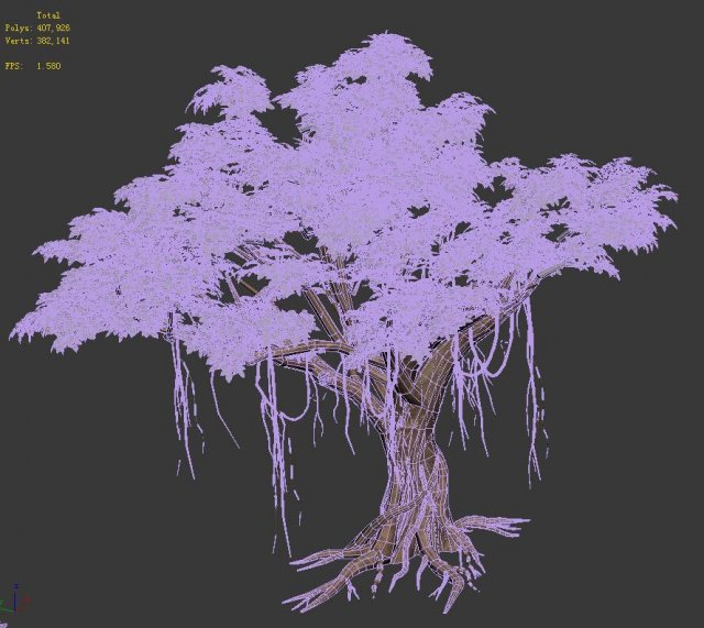 plant - banyan tree 14 3D Model in Decoration 3DExport